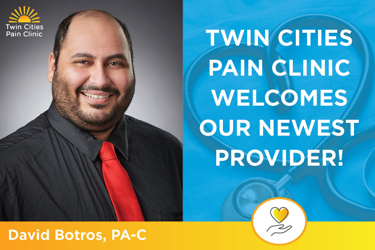 Welcome David Botros, PA-C | Twin Cities Pain Clinic